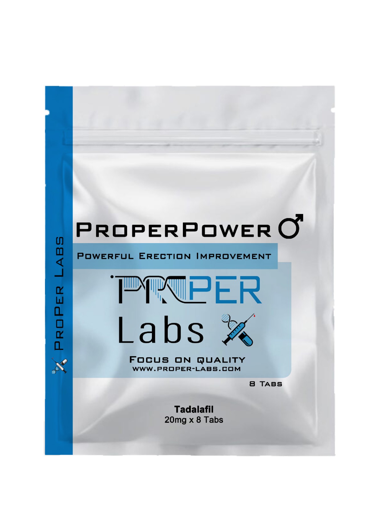 Power Erection (petit sachet)- Proper Labs [8Tabs/20mg] - Proper Labs